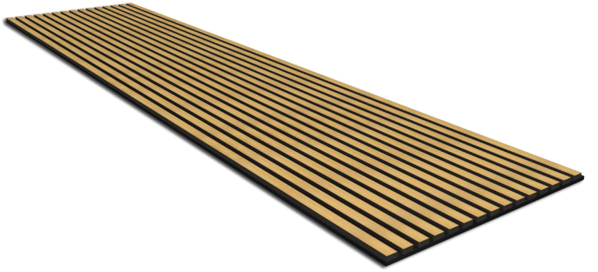 Light Oak Acoustic Slat Wood Panel (2,4m) - Inspiration Wood