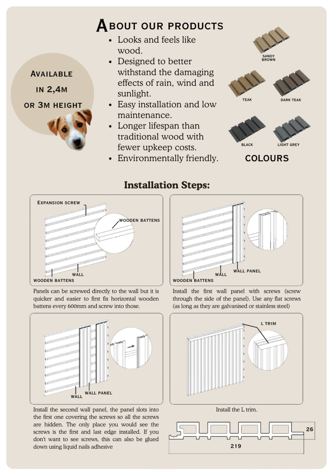 Outdoor Composite Wood Panels - Inspiration Wood