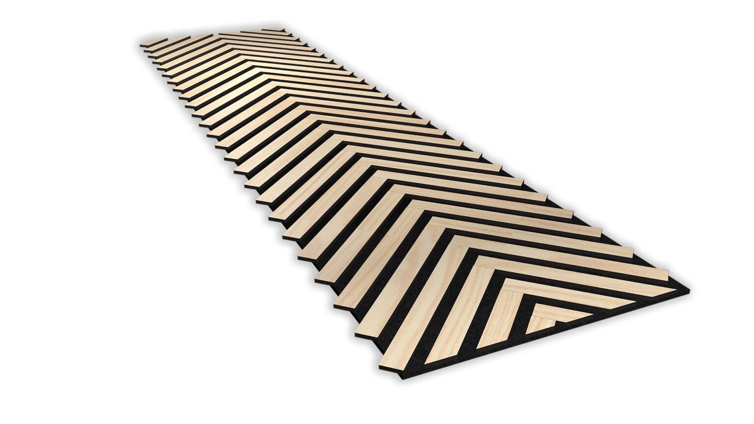 Oak Herringbone Acoustic Slat Wood Panel 3m - Inspiration Wood